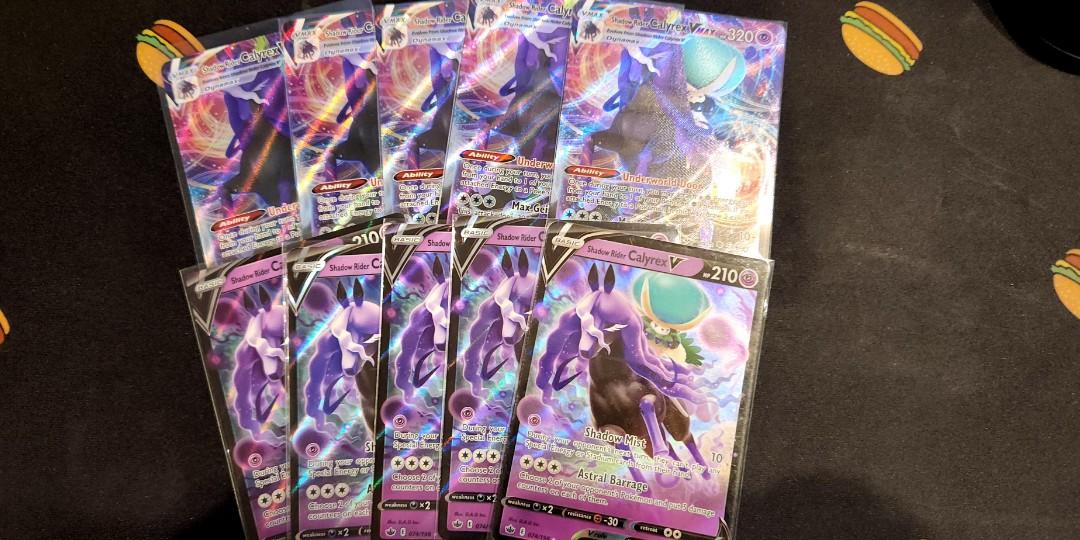 SHADOW RIDER CALYREX V AND VMAX POKEMON TCG DECK ENGINE, Hobbies & Toys ...