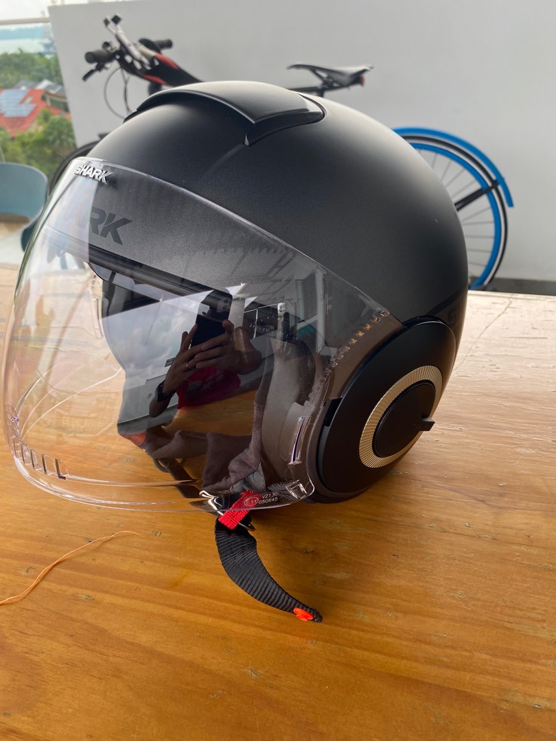 Shark Open face helmet, Motorcycles, Motorcycle Apparel on Carousell
