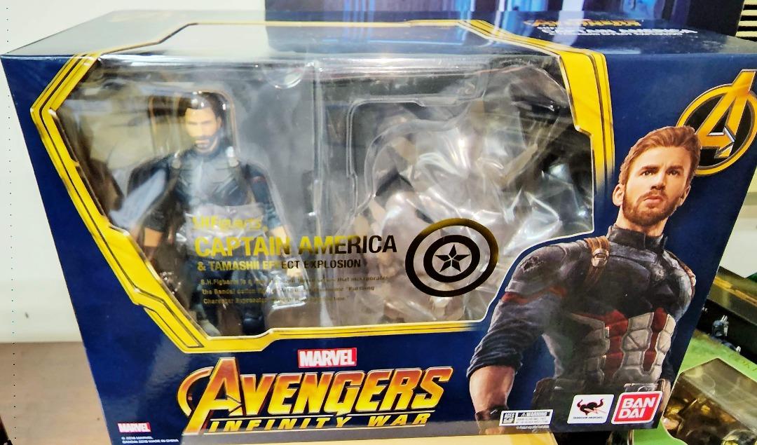 SH-Figuarts Captain America & Tamashii Effect Explosion (Infinity War ...