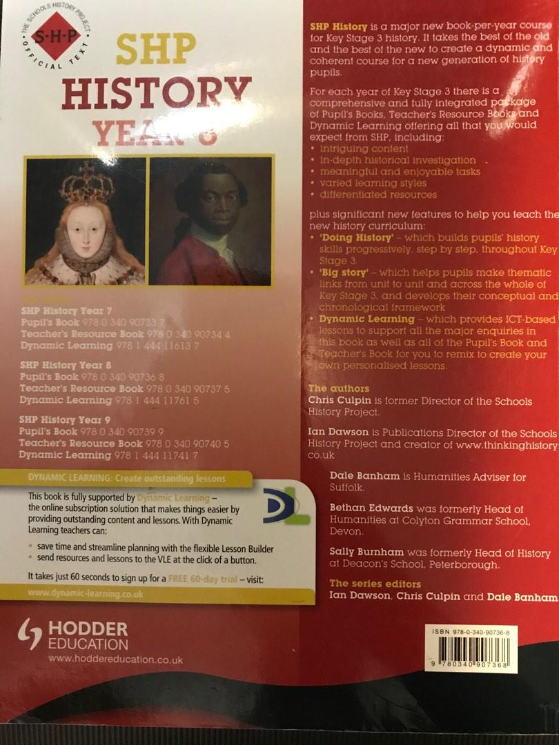 SHP History Year 8, 興趣及遊戲, 書本 & 文具, 教科書 - Carousell