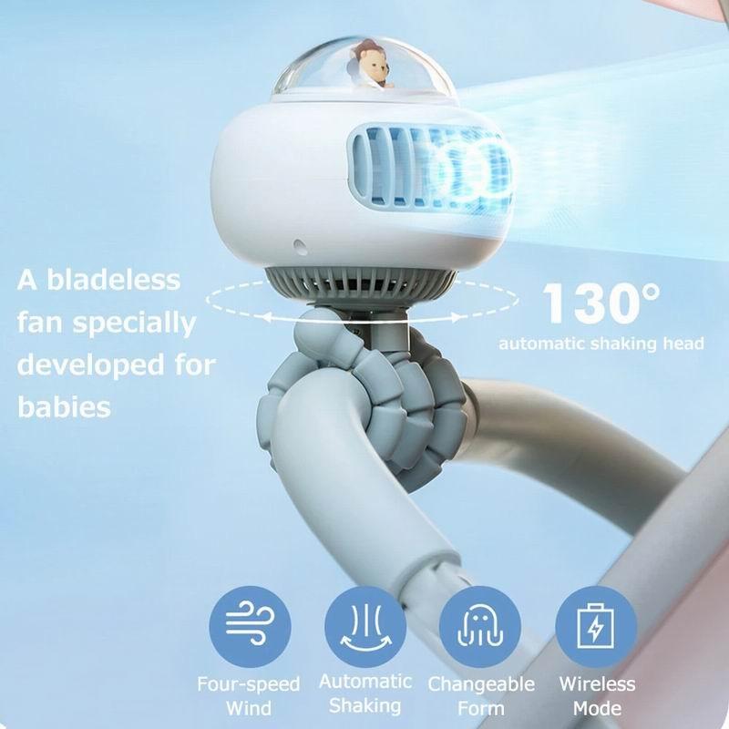 【SKIT Solutions】Portable UFO Lion Cartoon Baby Stroller Pram Rotating ...