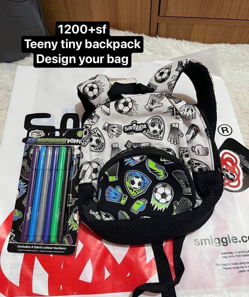 Smiggle design your bag teeny tiny backpack, Babies & Kids, Babies ...