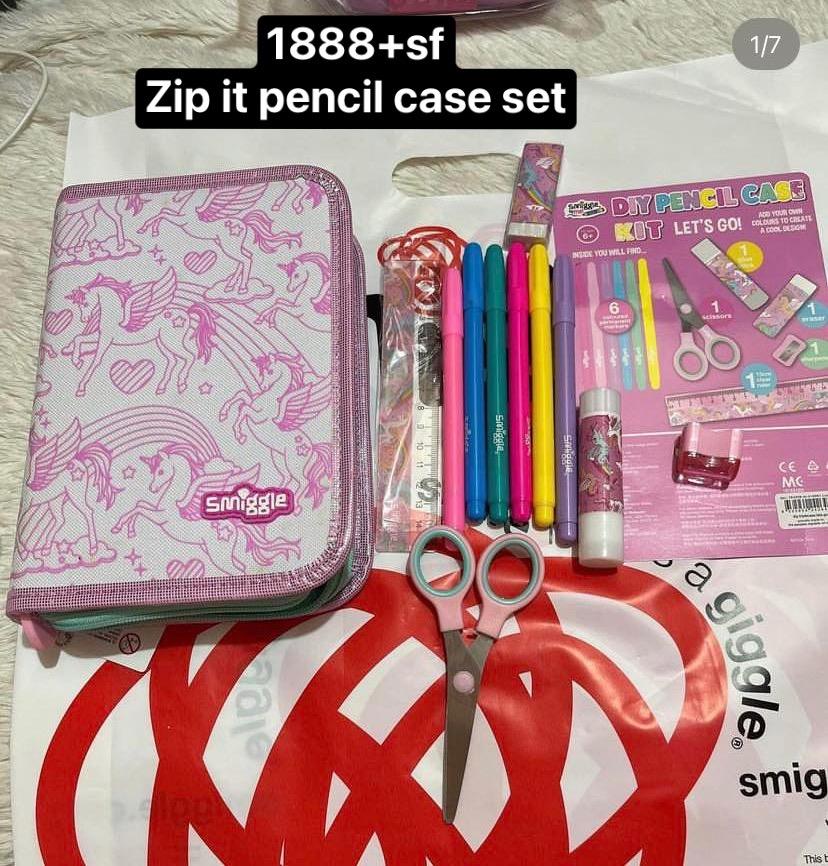 Smiggle pencil case set calculator, Babies & Kids, Babies & Kids ...