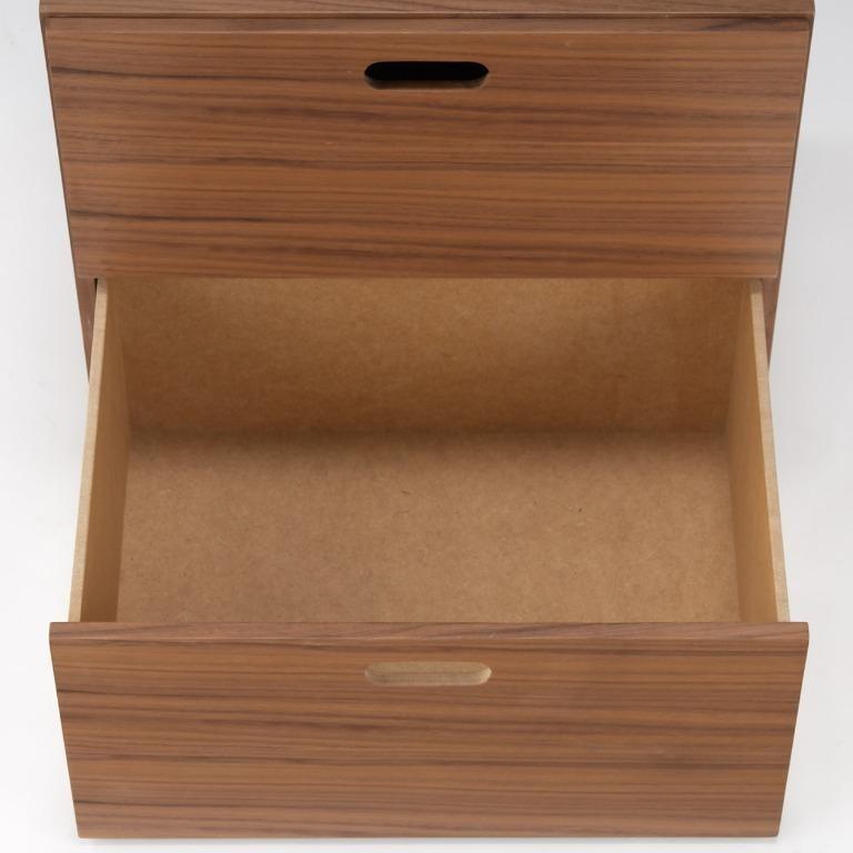 MUJI STACKING CHEST / HALF / DRAWER / 1 TIER / WALNUT, 2 DRAWERS ...