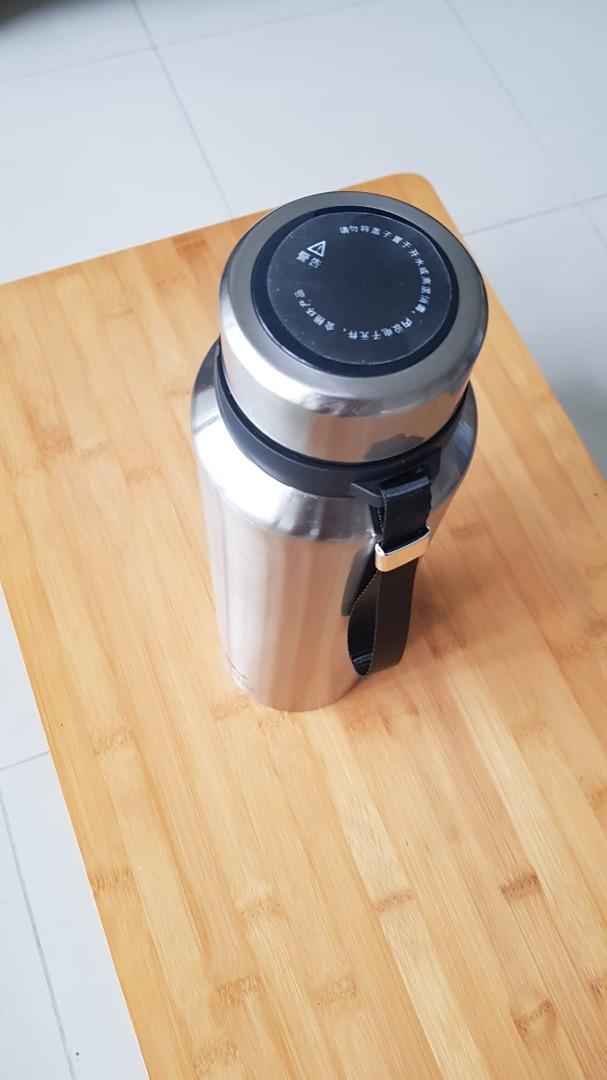 Stainless Steel Vacuum Flask (1.5L capacity), Furniture & Home Living ...