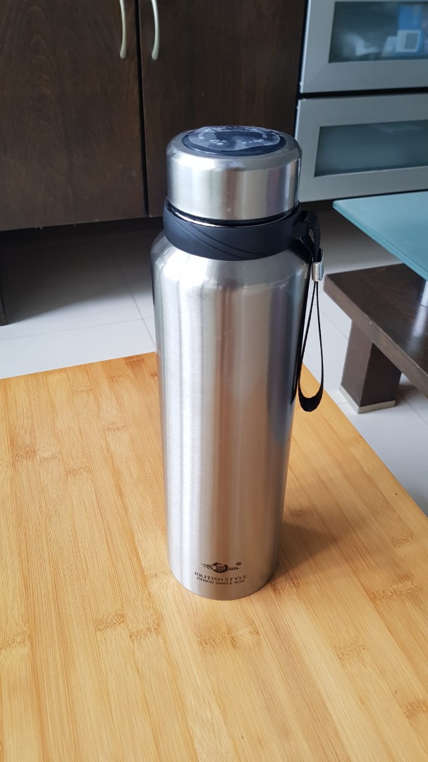 Stainless Steel Vacuum Flask (1.5L capacity), Furniture & Home Living ...