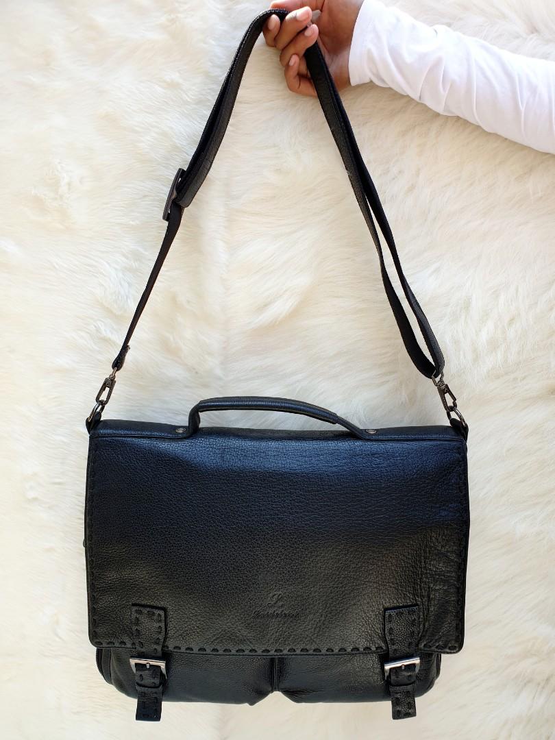 Tas Selempang Messenger Bag Briefcase Handbag Kulit Asli Pria Second ...