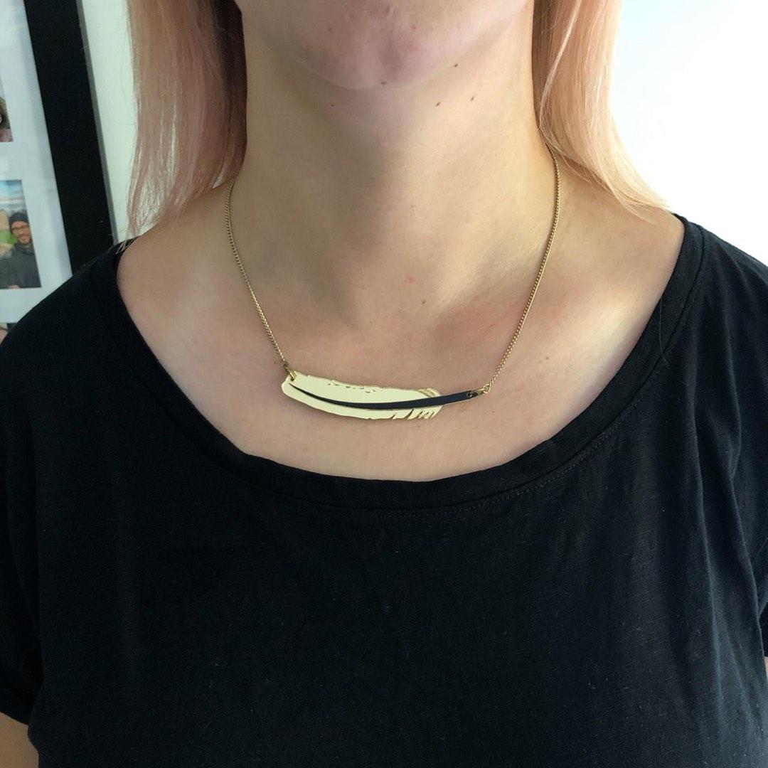Tatty Devine Quill necklace, Women's Fashion, Jewelry & Organisers ...