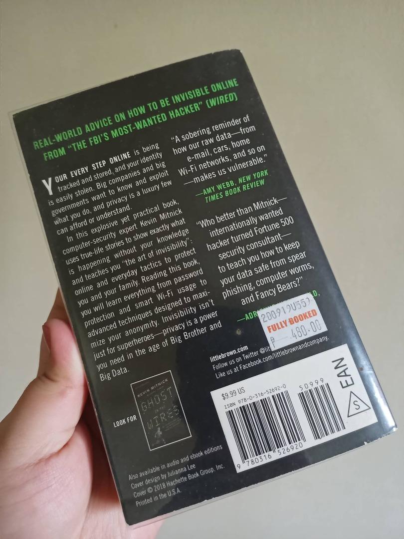 The Art of Invisibility by Kevin Mitnick, Hobbies & Toys, Books & Magazines, Fiction & Non ...