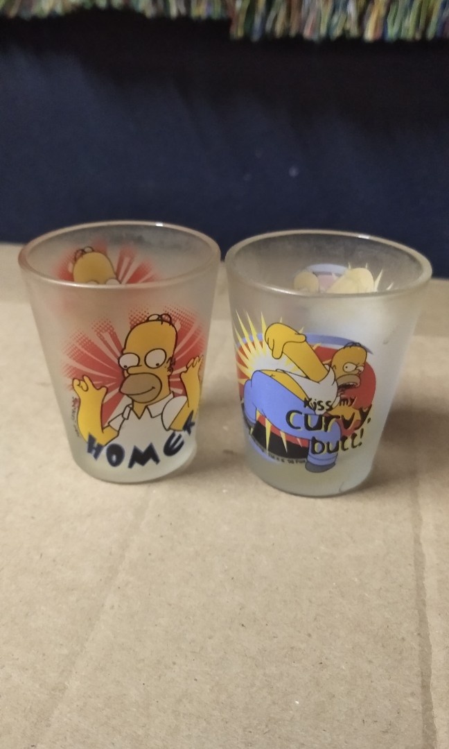 The Simpsons Homer Shot Glass, Hobbies & Toys, Collectibles ...