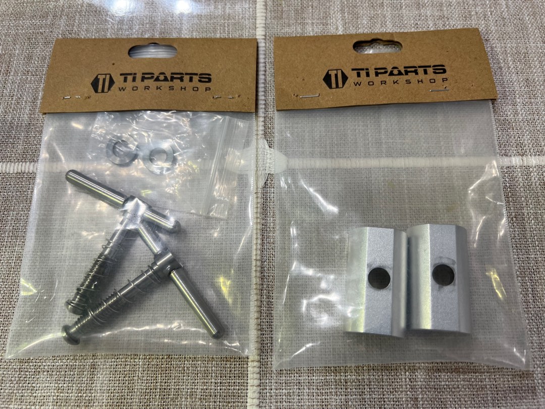 Ti Parts Titanium Hinge Clamp Levers + Aluminium Hinge Clamp Plates ...