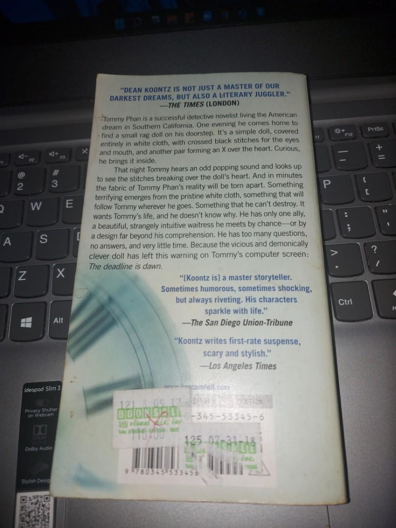 Tick Tock by Dean Koontz, Hobbies & Toys, Books & Magazines, Fiction ...