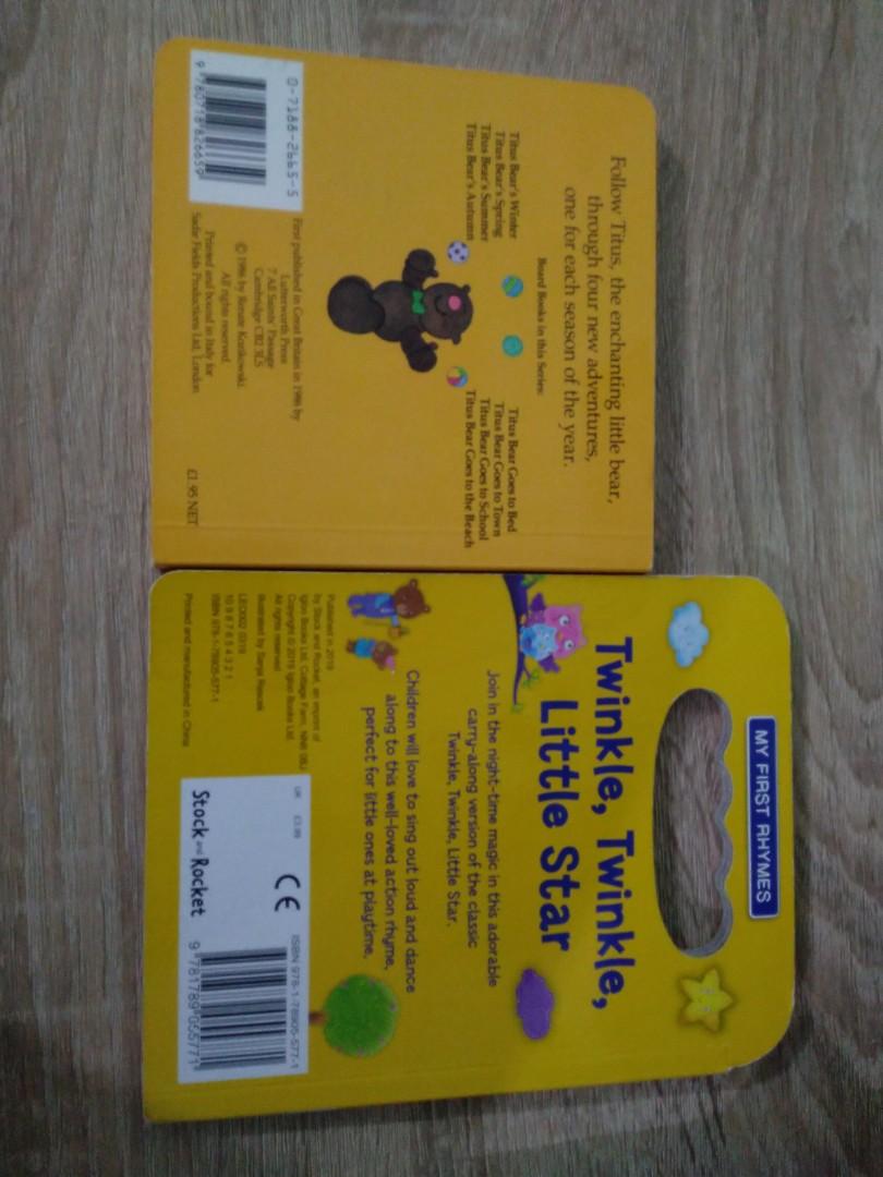 Titus bear autumn, twinkle twinkle little star, Hobbies & Toys, Books ...