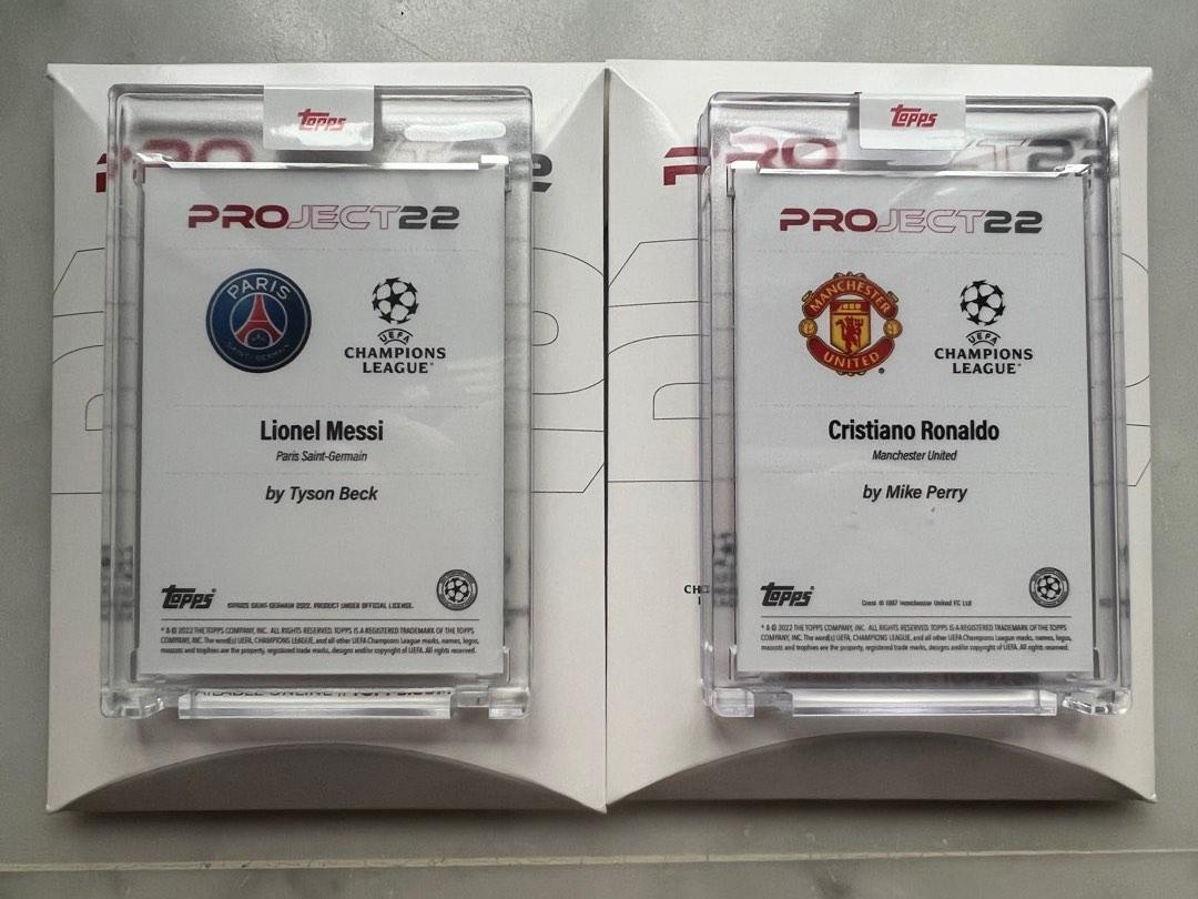 TOPPS Project 22 Cristiano Ronaldo x Mike Perry and Lionel Messi x ...