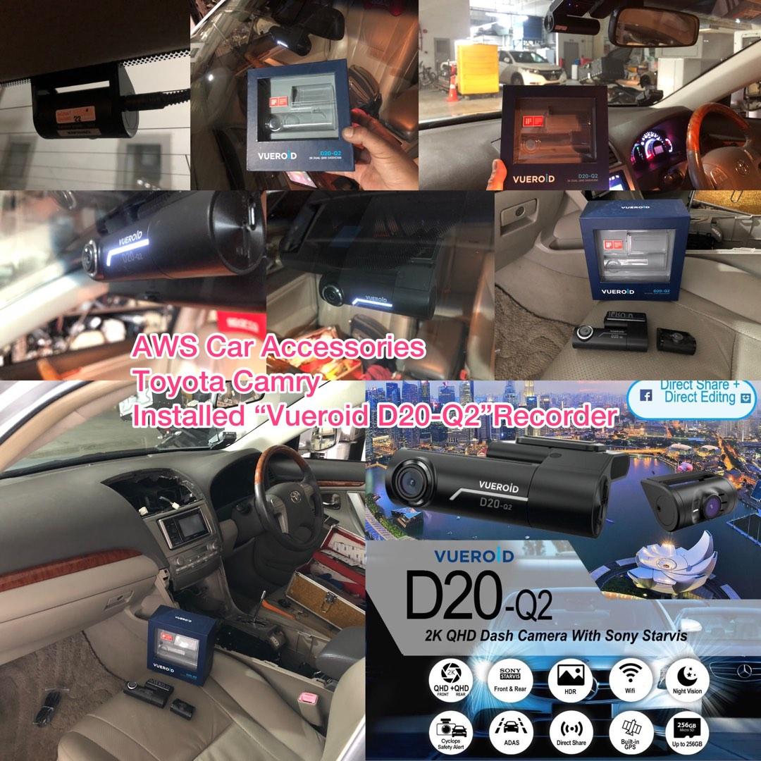 Toyota Camry Installed “Vueroid D20-Q2”Recorder IN-CAR Camera, Car ...