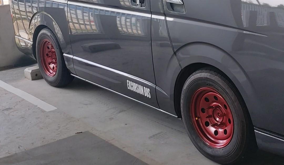 Toyota hiace steel rims, Car Accessories, Tyres & Rims on Carousell