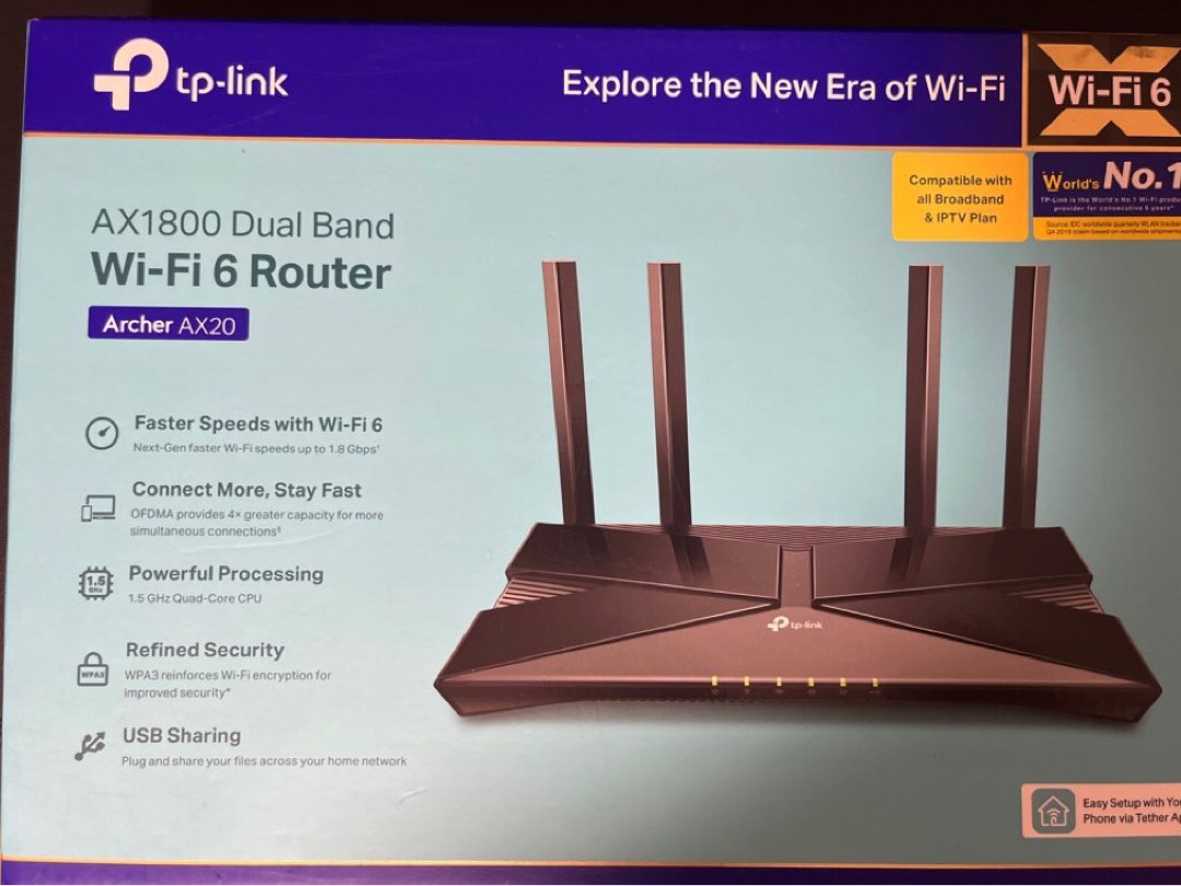 TP-Link Ax1800 Wifi 6 Router, Computers & Tech, Parts & Accessories ...