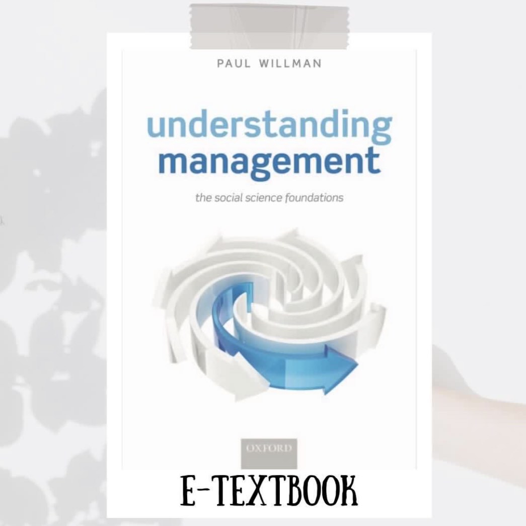 Understanding Management the social science foundation by Paul Willman ...