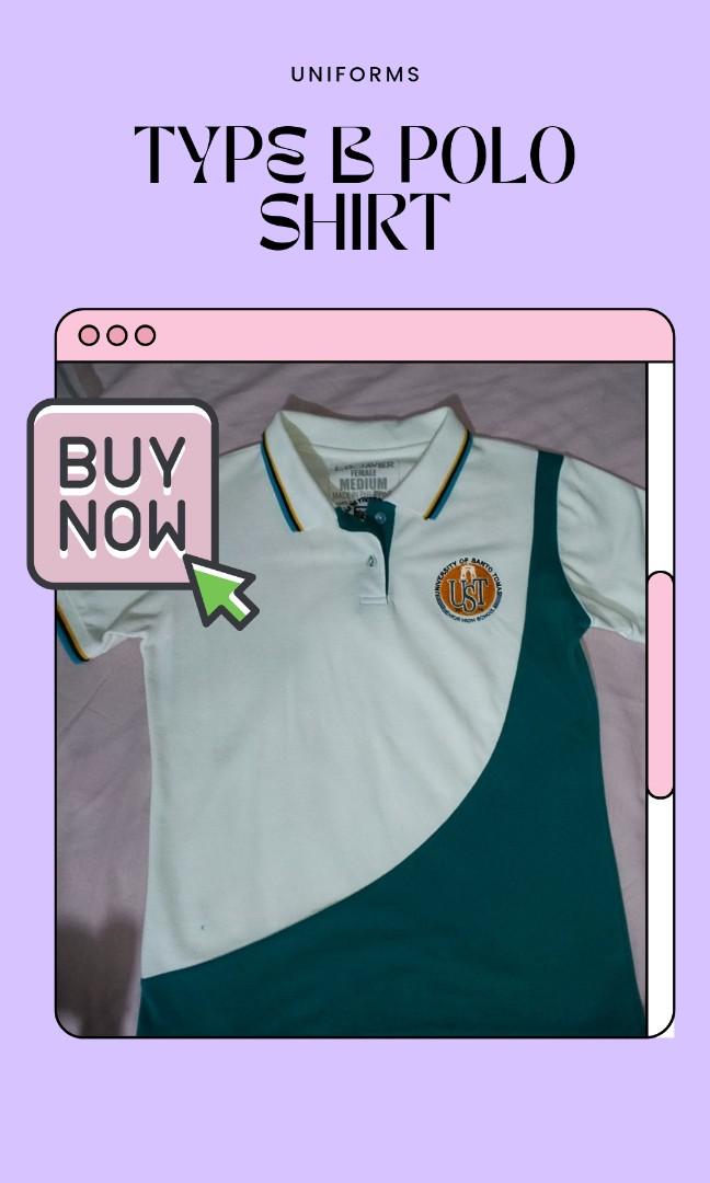 UST SHS TYPE B POLO SHIRT UNIFORM, Women's Fashion, Activewear on Carousell