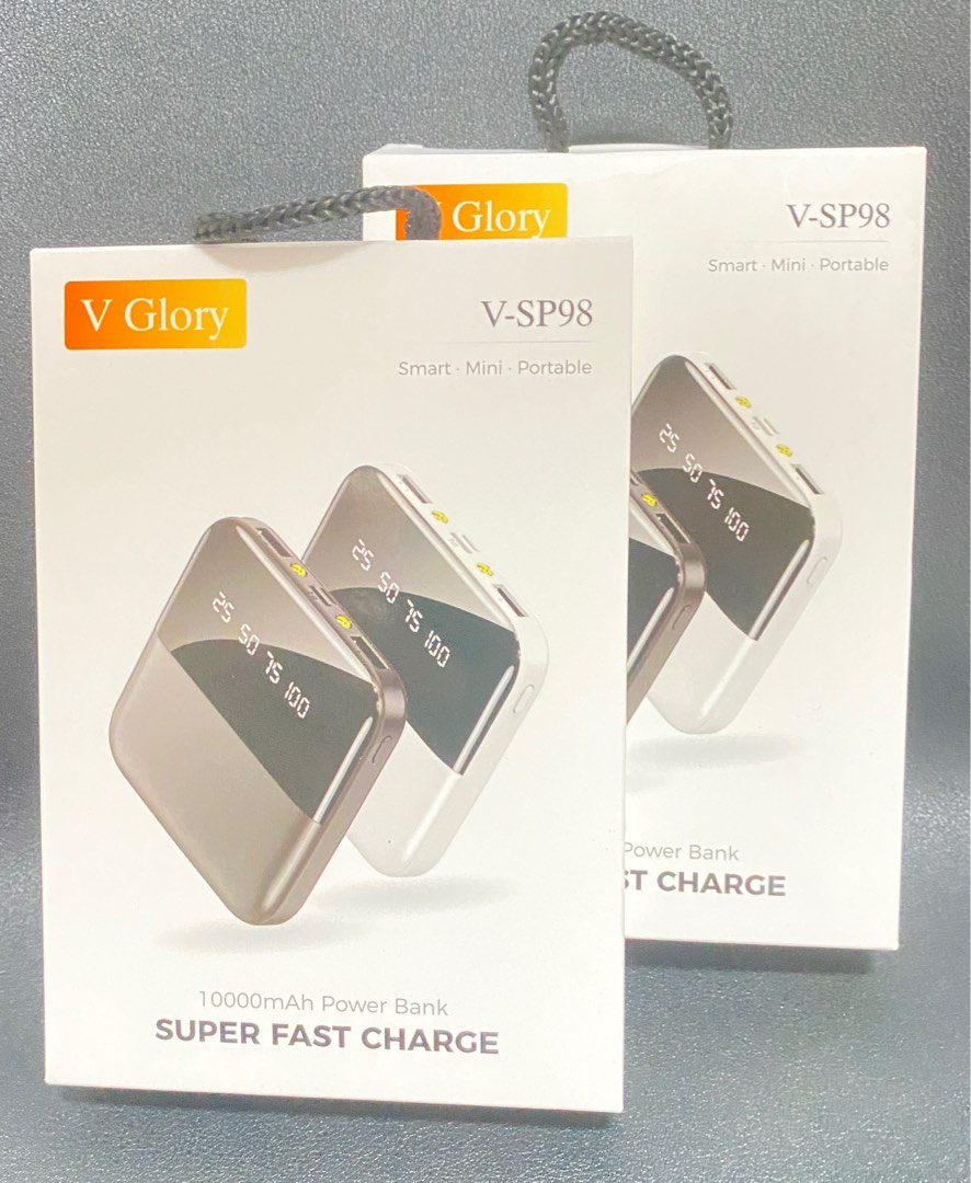 V Glory V-SP98 Super Fast Charge Mini Portable 10000maH Power Bank, Mobile Phones & Gadgets ...
