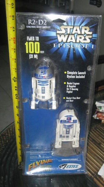 Vintage 1990's Star Wars R2 D2 Estes Flying Action Model Kit, Hobbies ...