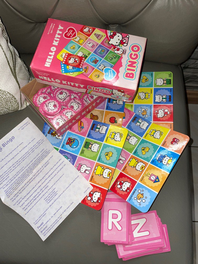Vintage hello kitty bingo set, Hobbies & Toys, Toys & Games on Carousell