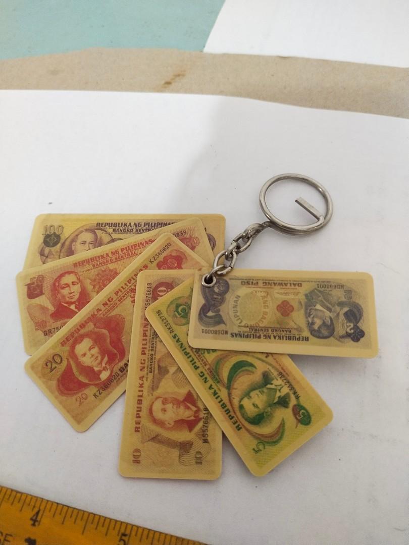 vintage Key Chain with Plastic bills set/1970s era/Complete/Very Hard ...