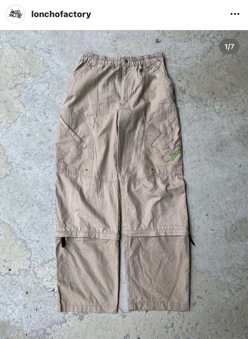 Vintage Parachute Cargo Pants, Men's Fashion, Bottoms, Trousers on Carousell