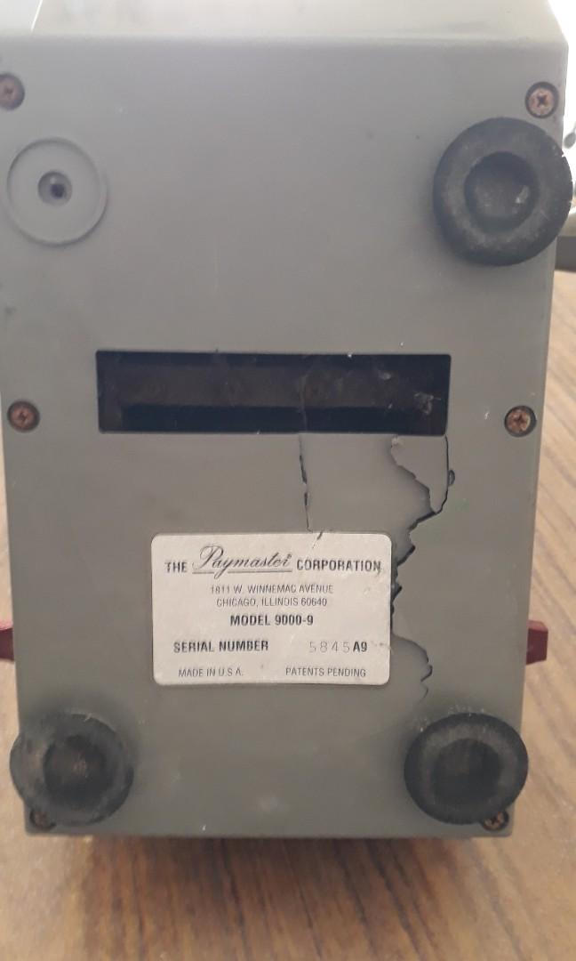 Vintage Paymaster 9000 series check writer., Hobbies & Toys ...