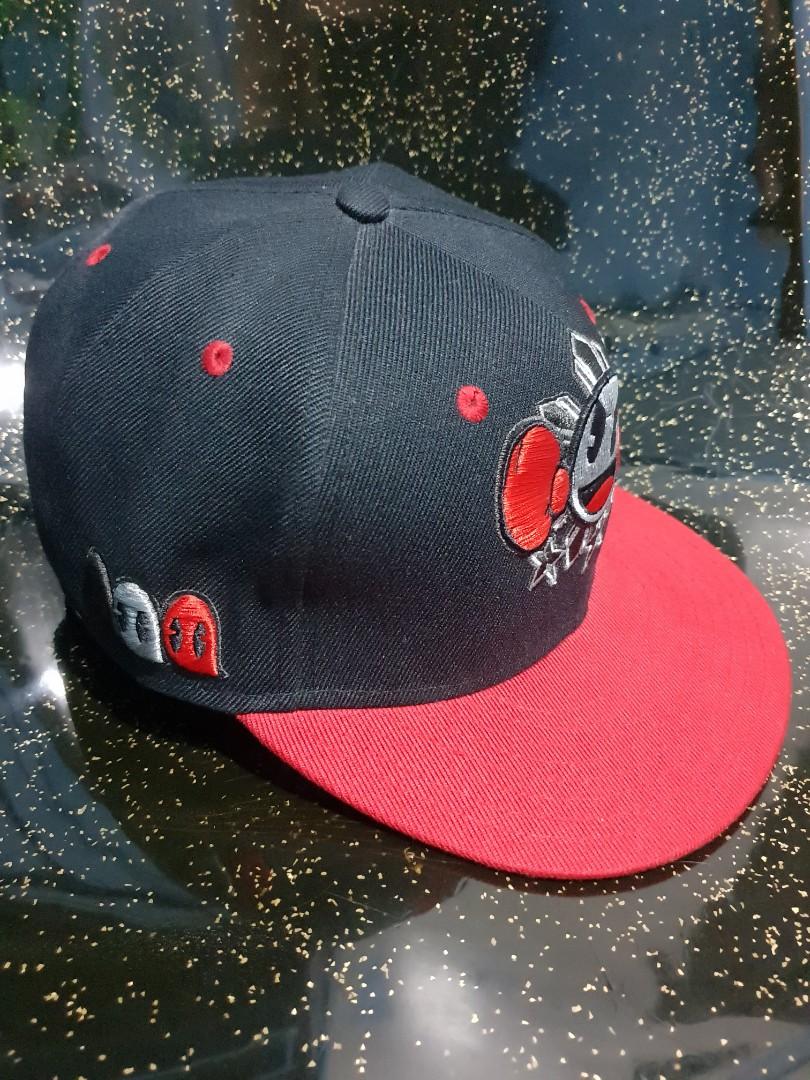Vintage wip caps pacq pacman pacquiao fitted crimson red hatclub ...