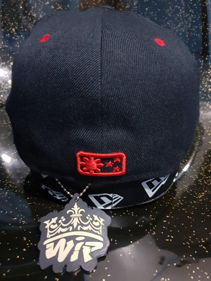 Vintage wip caps pacq pacman pacquiao fitted crimson red hatclub ...