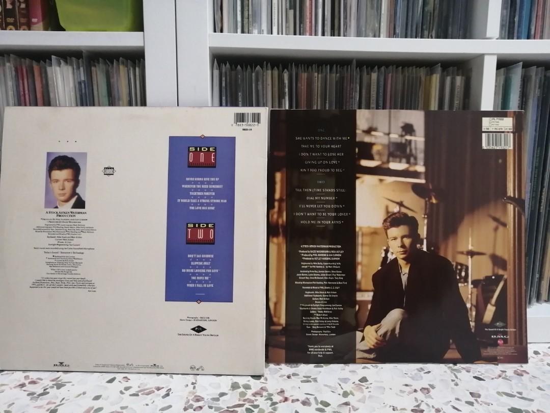 VINYL - Rick Astley first two albums (set), Hobbies & Toys, Music ...