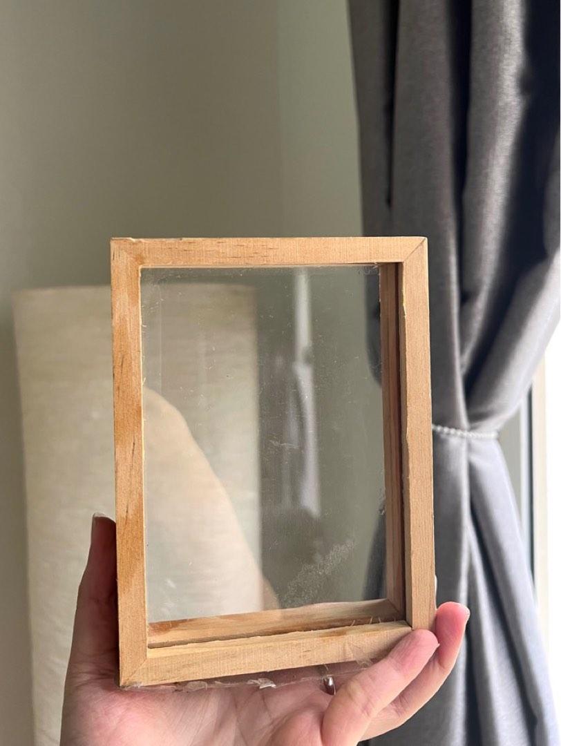 Wooden Photo Frame pajangan bingkai figura kayu kaca, Antik, Pajangan ...