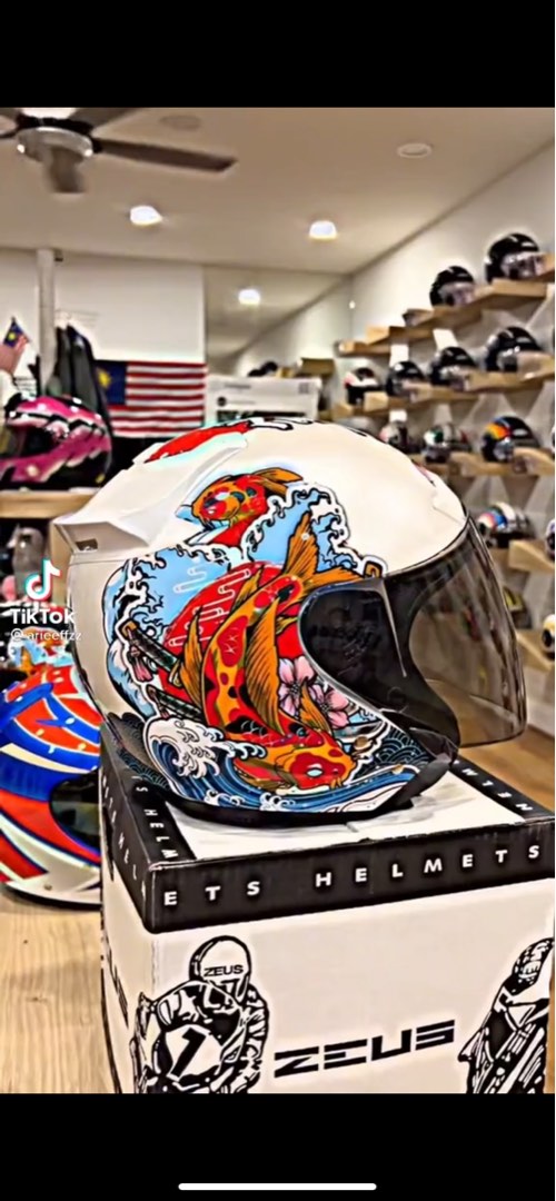 Zeus Koi Limited Edition, Motorcycles, Motorcycle Apparel on Carousell