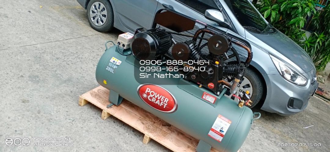 10 HP Air Compressor Heavy Duty Type 280 Liters Tank, Commercial ...