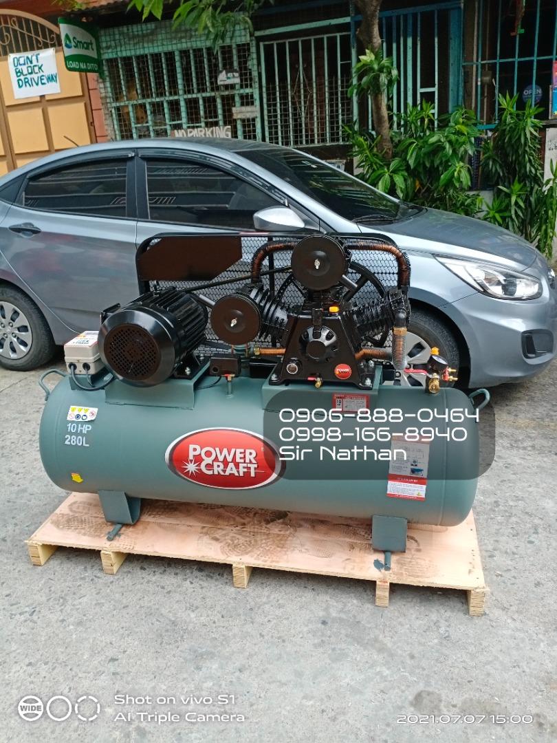 10 HP Air Compressor Heavy Duty Type 280 Liters Tank, Commercial ...