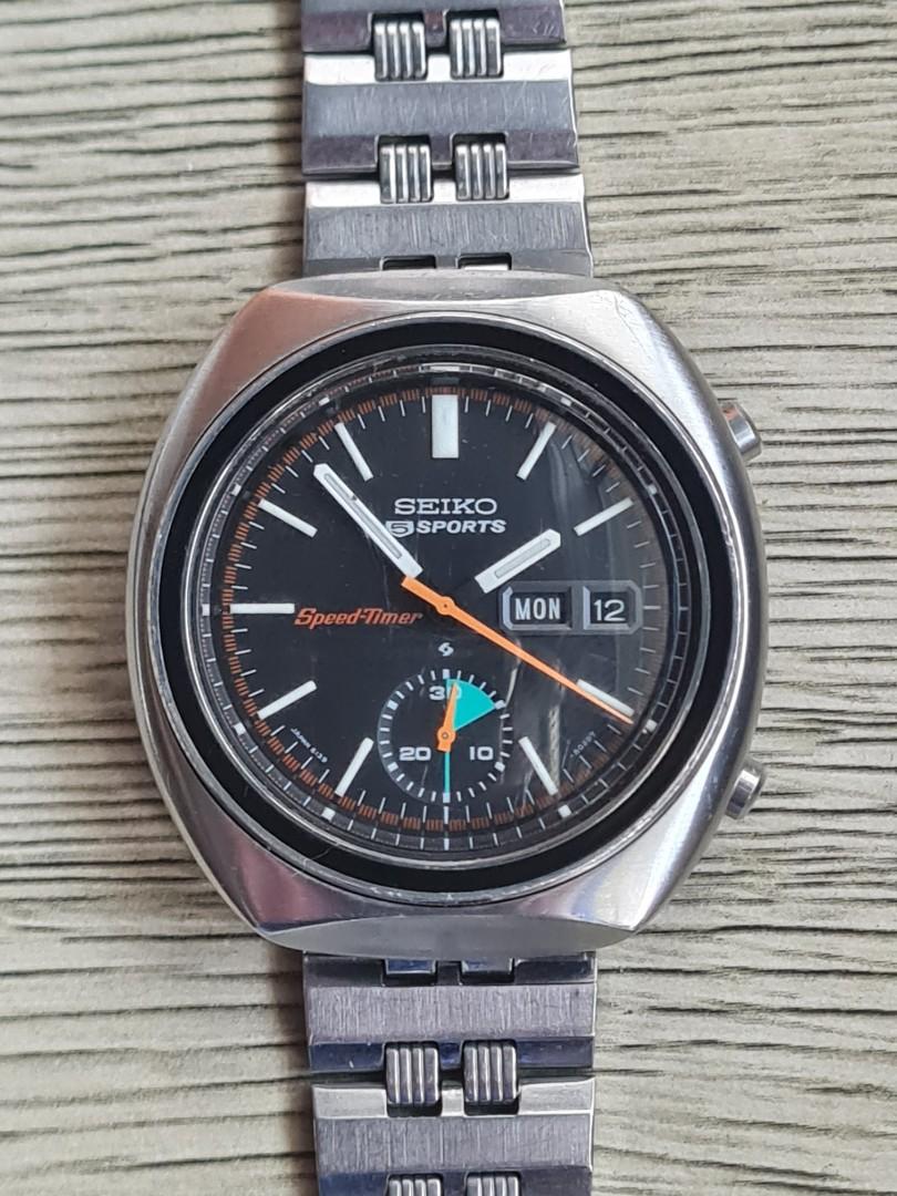 1972 Seiko 5 Sports Speedtimer Chronograph 6139-8002 Vintage Automatic ...