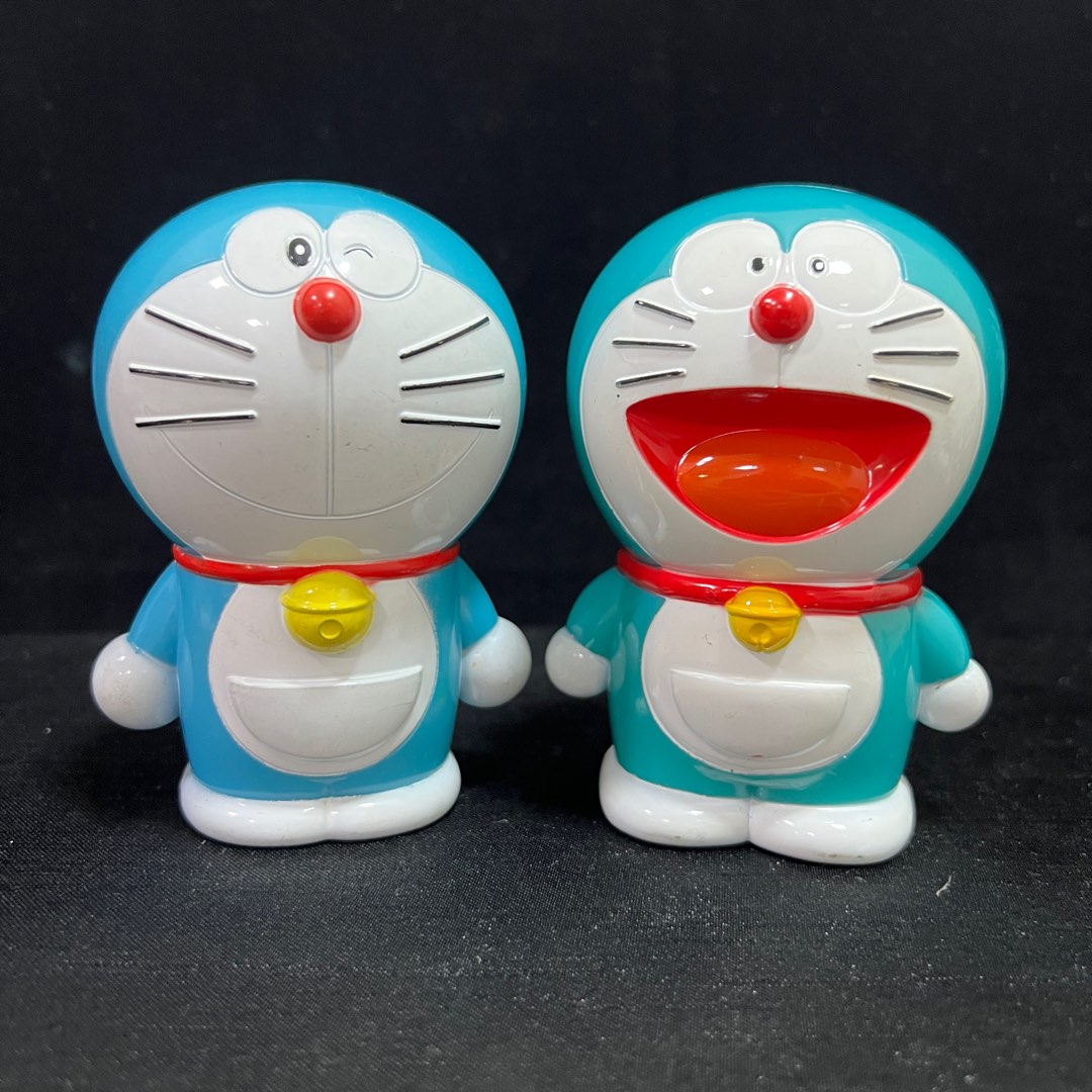2 X Japan Imported Fujiko-Pro Doraemon Coin Bank Collectible Toy Set ...