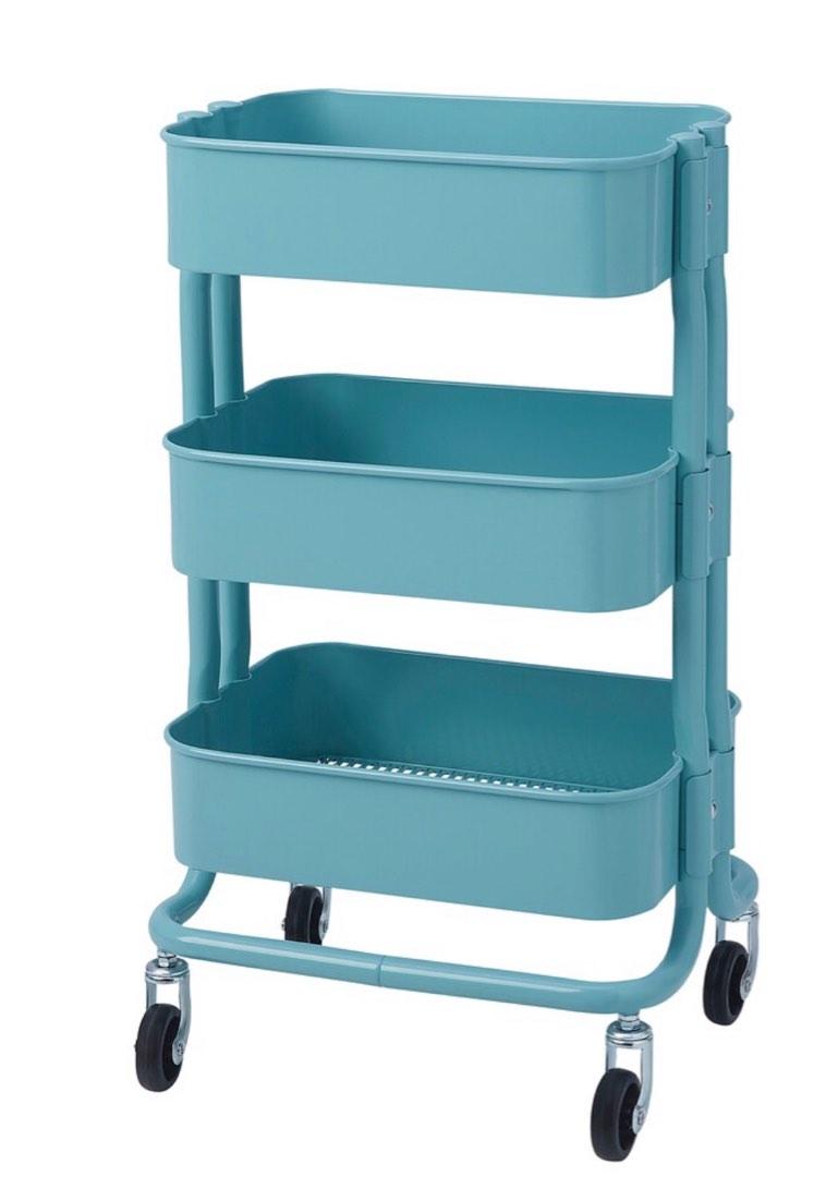 3 tier RASKOG metal trolley, Furniture & Home Living, Furniture ...