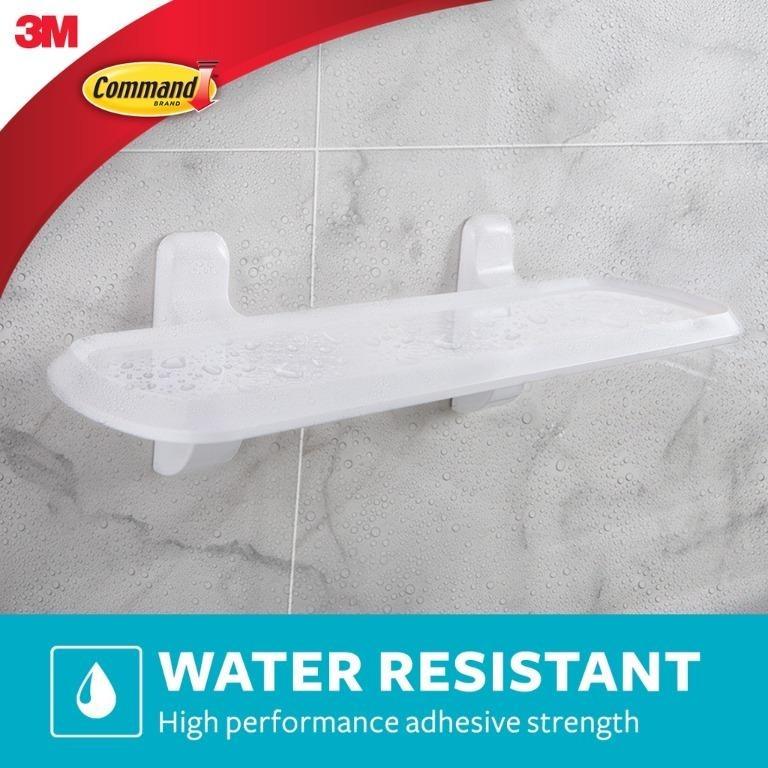 3M Command Bathroom Plate Shelf/Rack 17628D (Holds Up to 4kg ...