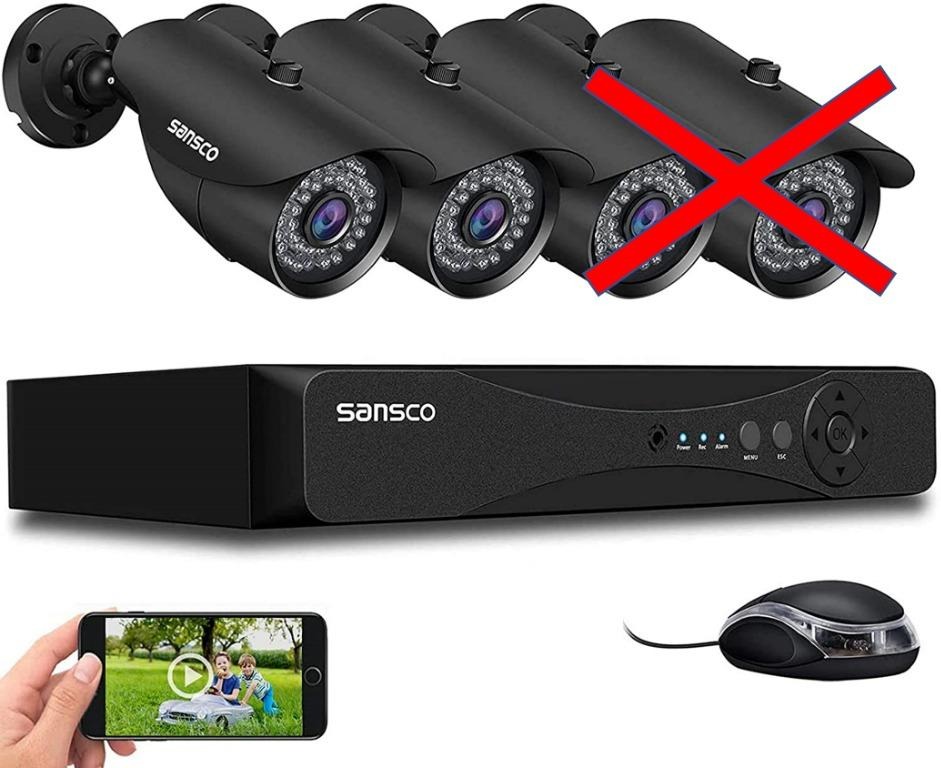 [406] [TRUE 1080p HD] SANSCO 8 Channel DVR CCTV Security Camera System ...