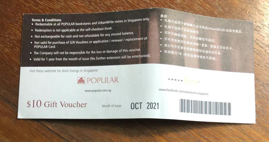 $40 Popular vouchers, Tickets & Vouchers, Vouchers on Carousell