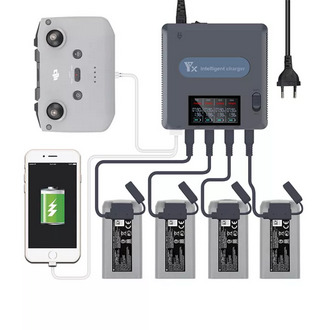 6 In 1 Digital Display Battery Charger For DJI Mavic Mini 2/SE Drone ...