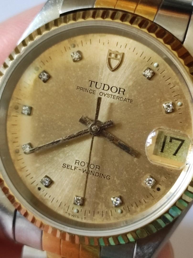 原裝 Tudor 72033 鑽石面 藍寶石玻璃 Prince Oysterdate 自動手錶, 名牌, 手錶 - Carousell
