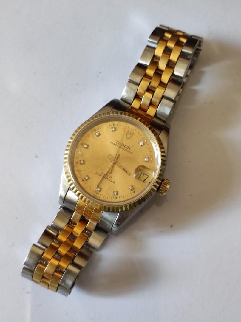 原裝 Tudor 72033 鑽石面 藍寶石玻璃 Prince Oysterdate 自動手錶, 名牌, 手錶 - Carousell