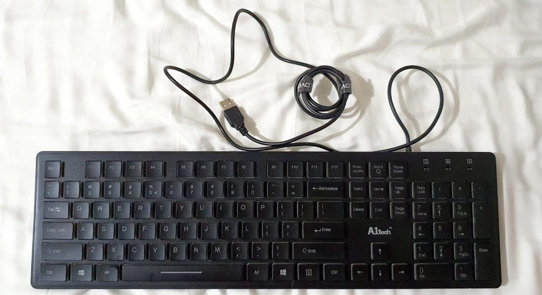 A1Tech Wired USB Keyboard, Computers & Tech, Parts & Accessories ...