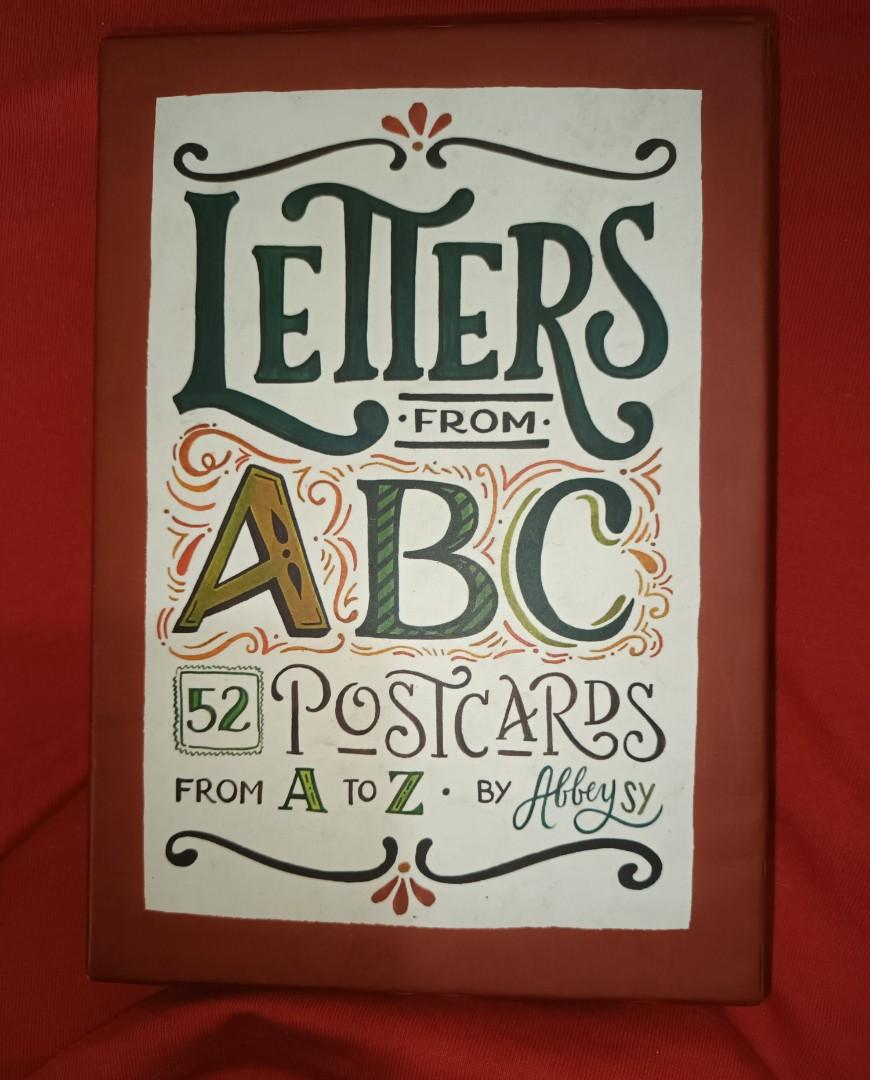 Abbey Sy Letters from ABC 52 Postcards set, Hobbies & Toys, Stationary ...