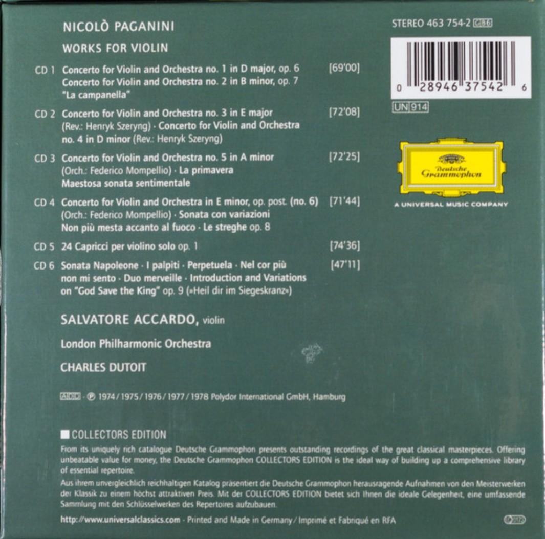 ACCARDO PLAYS PAGANINI CDR, Hobbies & Toys, Music & Media, CDs & DVDs on Carousell