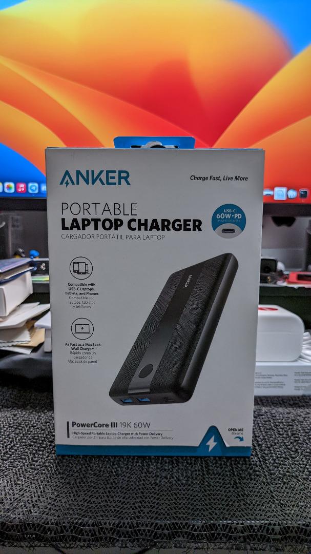 Anker Portable Laptop Charger (PowerCore III 19K 60W), Computers & Tech, Parts & Accessories ...