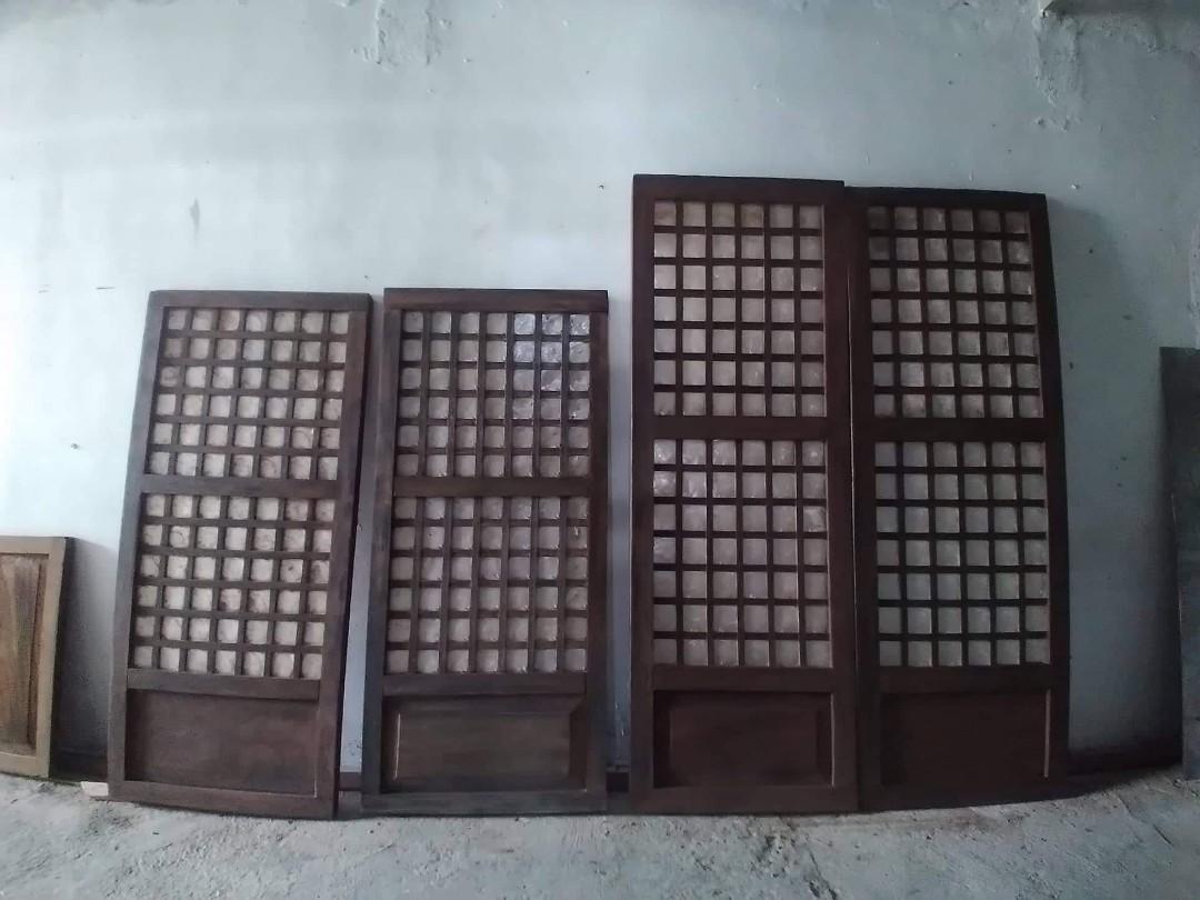 Antique Capiz Windows, Furniture & Home Living, Furniture, Other Home ...